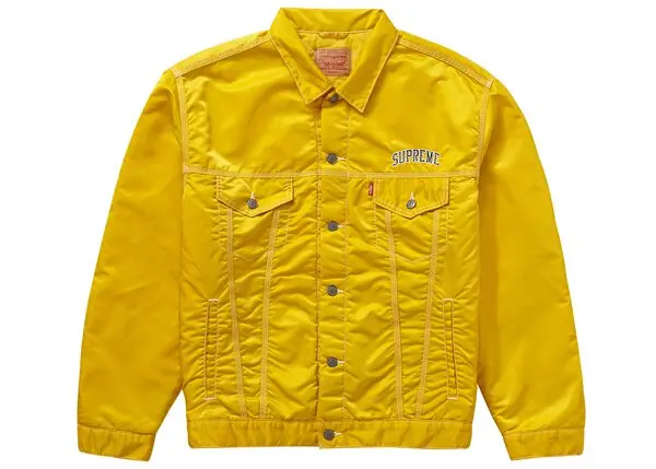 Supreme Nylon Trucker Jacket - Yellow