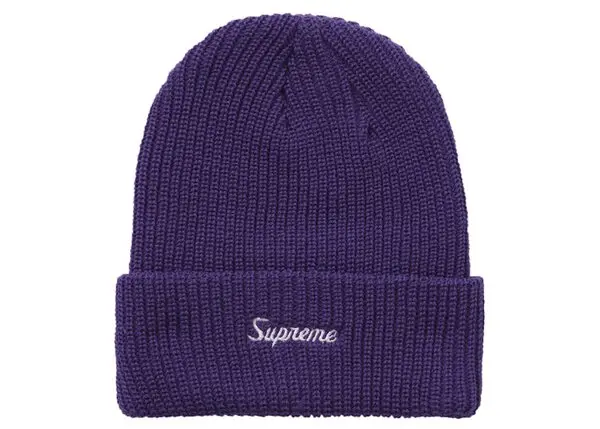Supreme Loose Gauge Beanie - Purple