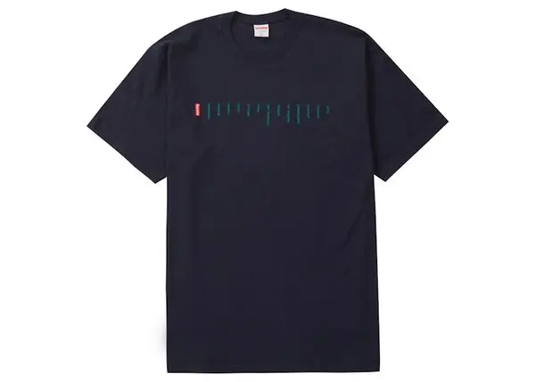 Supreme Location Tee Shirt - Navy Blue