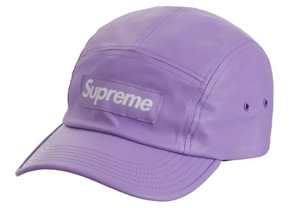 Supreme Leather Camp Cap - Lavender
