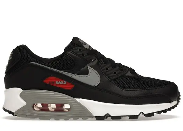Nike Air Max 90 Sneakers - Black/grey/red
