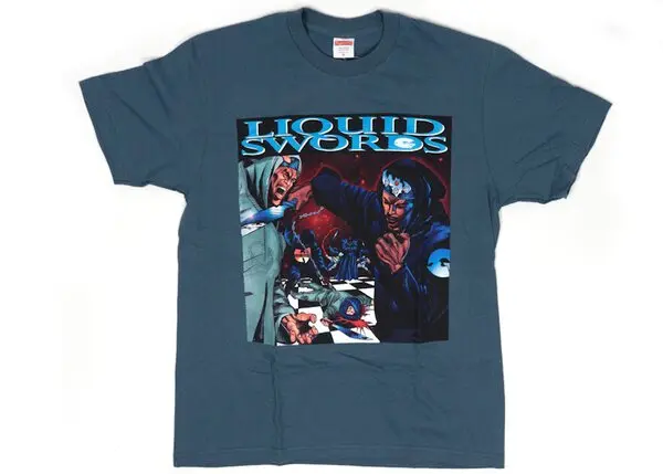 Supreme Liquid Swords Tee Shirt - Slate