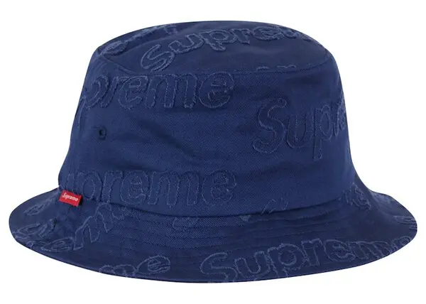 Supreme Lasered Twill Crusher Hat - Navy Blue