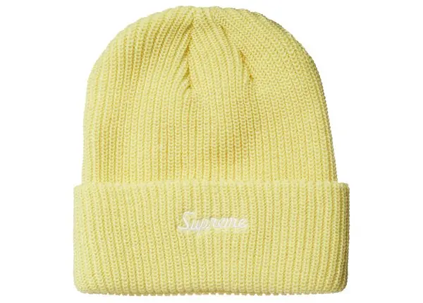 Supreme Loose Gauge Beanie - Light Yellow