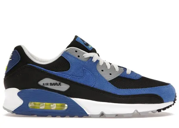 Nike Air Max 90 Sneakers - Black/atlantic Blue/voltage Yellow