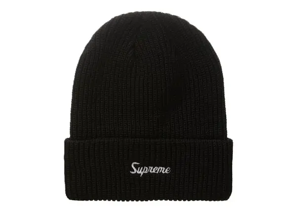 Supreme Loose Gauge Beanie - Black