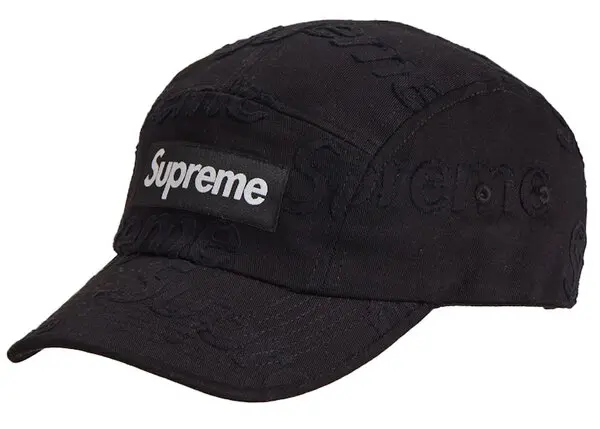 Supreme Lasered Twill Cap - Black