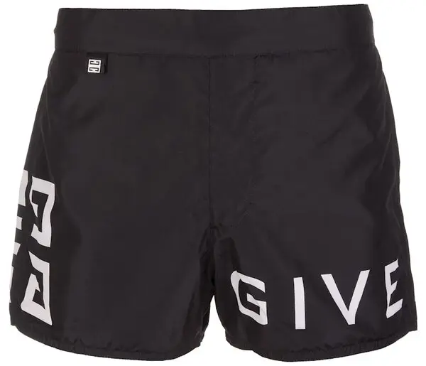 Givenchy 4g Logo Swim Shorts - Black