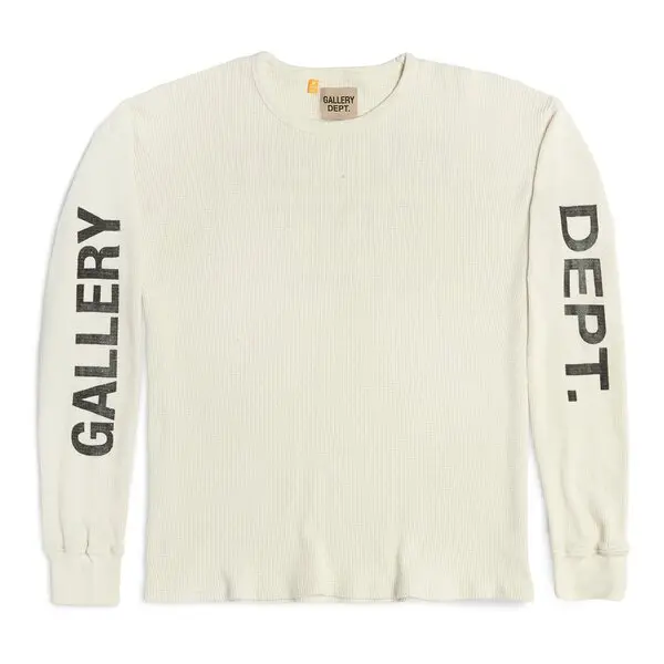 GALLERY DEPT. Thermal Long Sleeve T-shirt - Cream