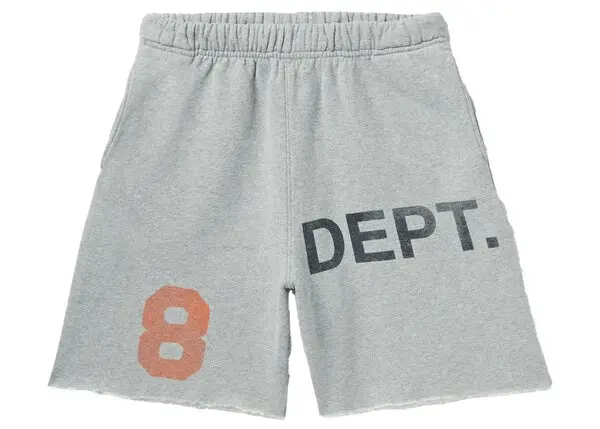 GALLERY DEPT. Wide-leg Printed Cotton-jersey Shorts