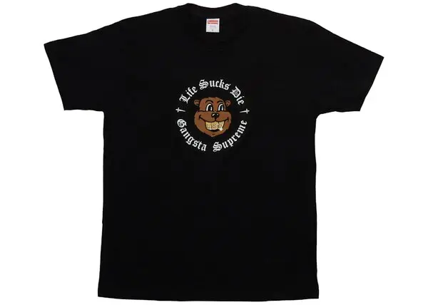 Supreme Life Sucks Die Tee Shirt - Black