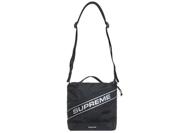 Supreme Logo Shoulder Bag - Black