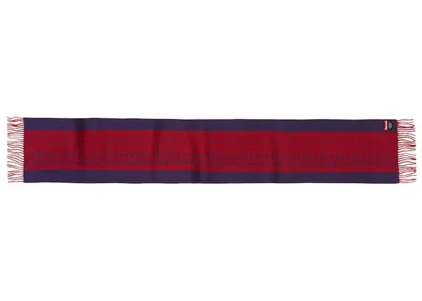Supreme Logo Repeat Scarf - Navy Blue