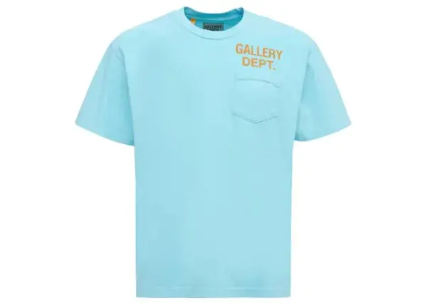 GALLERY DEPT. Vintage Souvenir Pocket T-shirt - Turquoise Blue