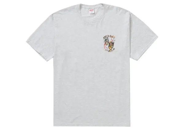 Supreme Laugh Now Tee Shirt - Ash Grey
