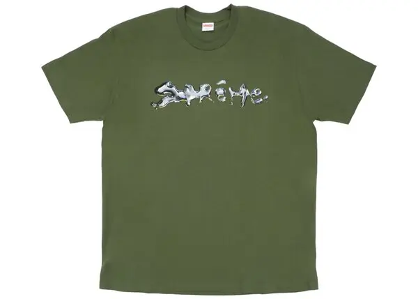 Supreme Liquid Tee Shirt - Olive