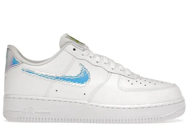Nike Air Force 1 Low Iridescent Pixel Swoosh Sneakers - White/multione-colorcolorone-colorblack
