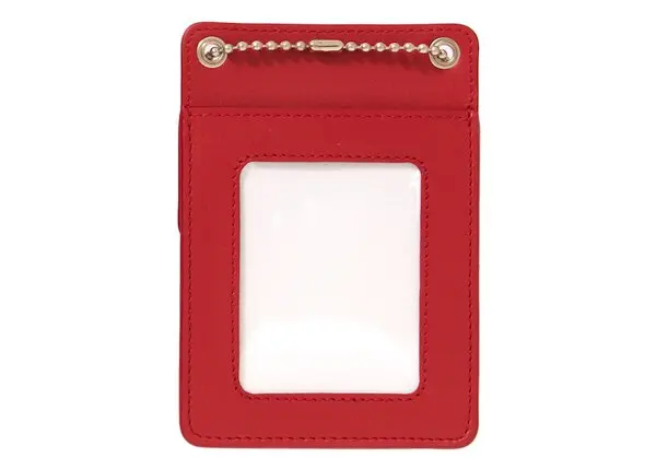 Supreme Leather Id Holder + Wallet - Red
