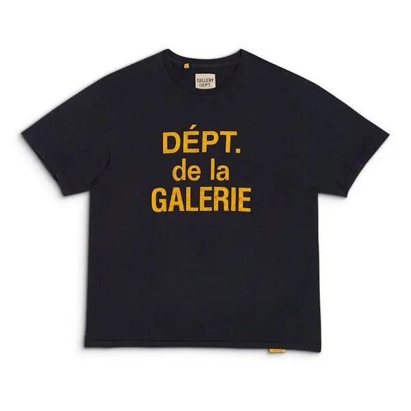 GALLERY DEPT. Dept De La Galerie Classic Tee Shirt - Black