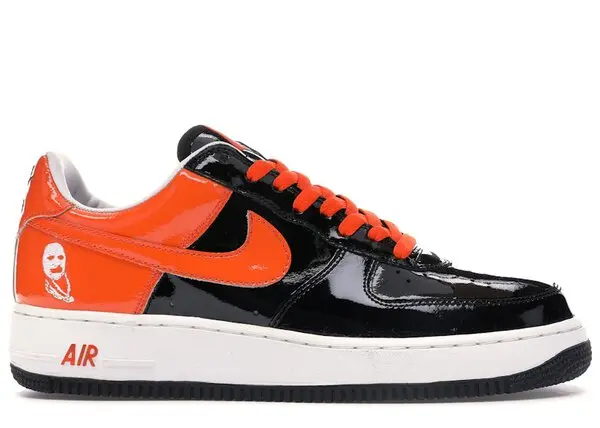 Nike Force 1 Low Halloween Sneakers - Black/orange Blaze/white