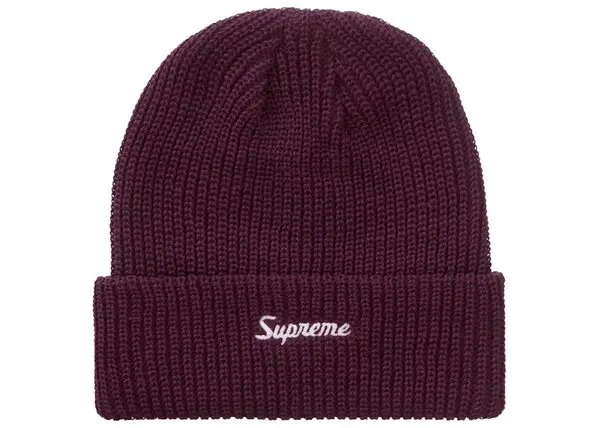 Supreme Loose Gauge Beanie - Burgundy