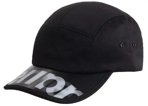 Supreme Lenticular Visor Camp Cap - Black