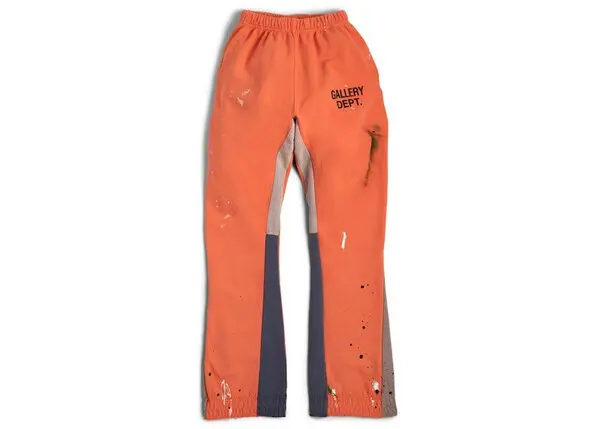 GALLERY DEPT. Painted Flare Sweat Pants - Orange