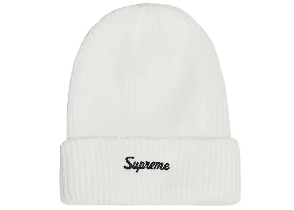 Supreme Loose Gauge Beanie - White