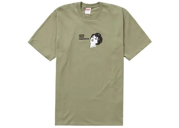 Supreme Love That Tee Shirt - Light Olive