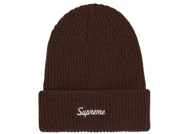 Supreme Loose Gauge Beanie - Brown