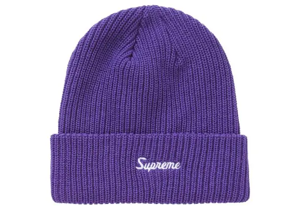 Supreme Loose Gauge Beanie - Purple