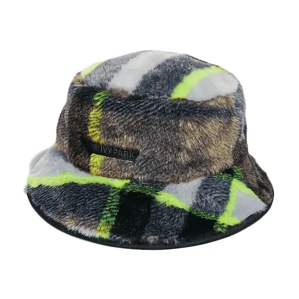 Adidas Ivy Park Halls Of Ivy Reversible Bucket Hat - Wild Pine/light Solid Grey/black