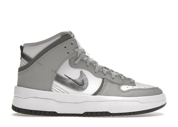 Nike Dunk High Up Sneakers - White/silver/light Smoke Grey