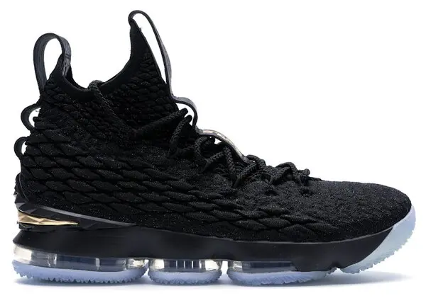 Nike Lebron 15 Gold Sneakers - Black/metallic Gold