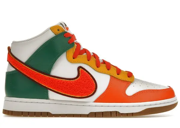 Nike Dunk High University 7eleven Sneakers - White/habanero Red/team Red