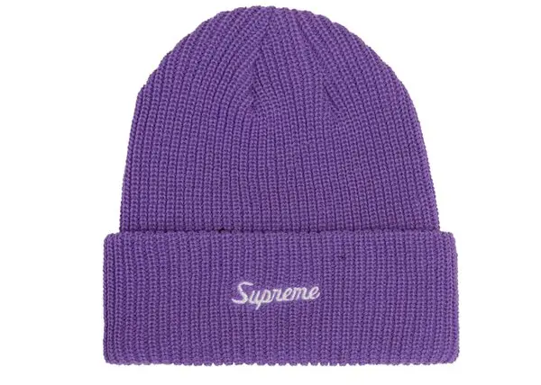 Supreme Loose Gauge Beanie - Bright Purple