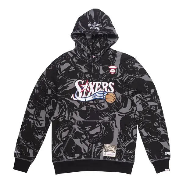 A BATHING APE Aape X Mitchell & Ness Philadelphia 76ers Hoodie