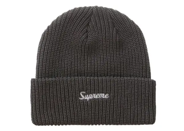 Supreme Loose Gauge Beanie - Charcoal