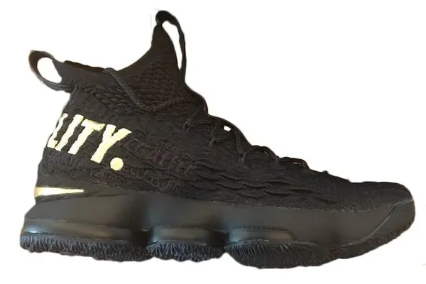 Nike Lebron 15 Equality Sneakers - Black/metallic Gold