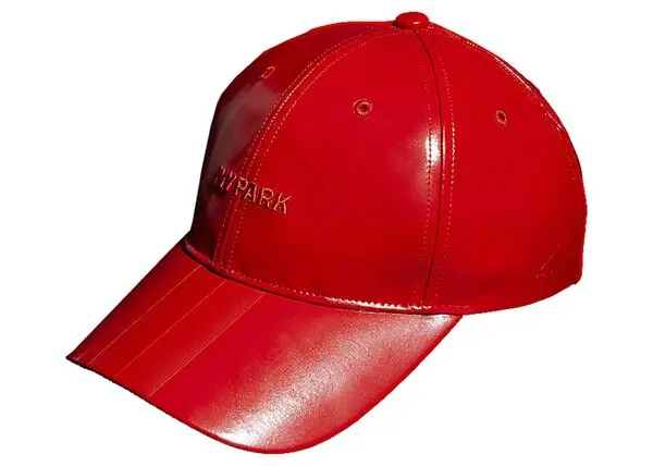 Adidas Faux Latex Baseball Cap - Red