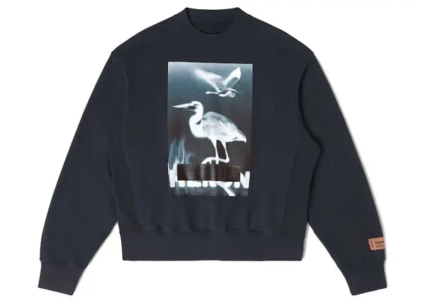 Heron Preston Censored Heron Crewneck Sweatshirt - Black/white
