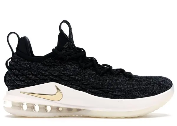 Nike Lebron 15 Low Sneakers - Black/metallic Gold/phantom