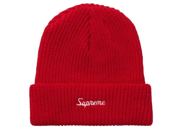 Supreme Loose Gauge Beanie - Bright Red