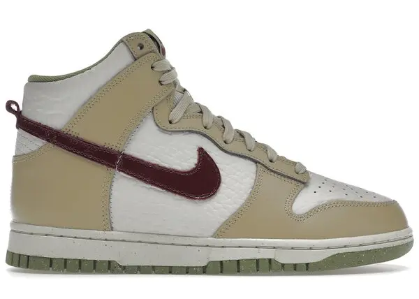 Nike Dunk High Tumbled Sneakers - Tan/white/brown