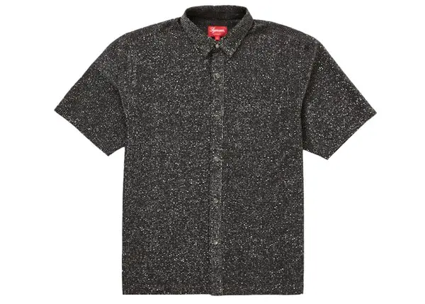 Supreme Lurex Short Sleeve Shirt - Black