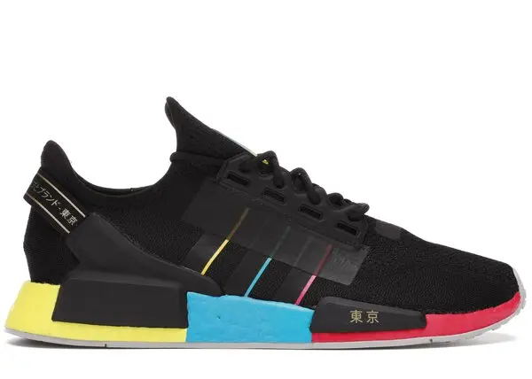 Adidas Nmd R1 V2 Tokyo Nights Sneakers - Core Black/bold Pink/bold Aqua