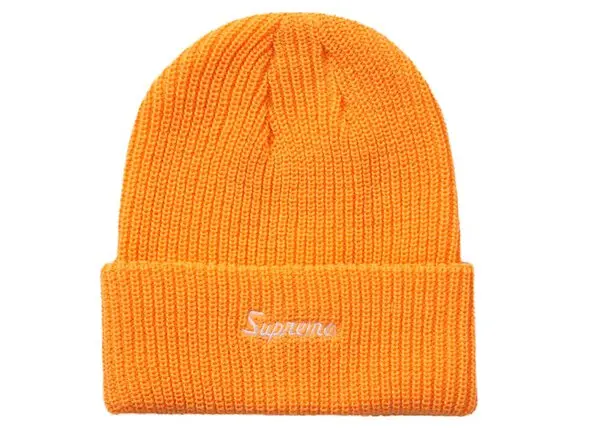 Supreme Loose Gauge Beanie - Light Neon Orange