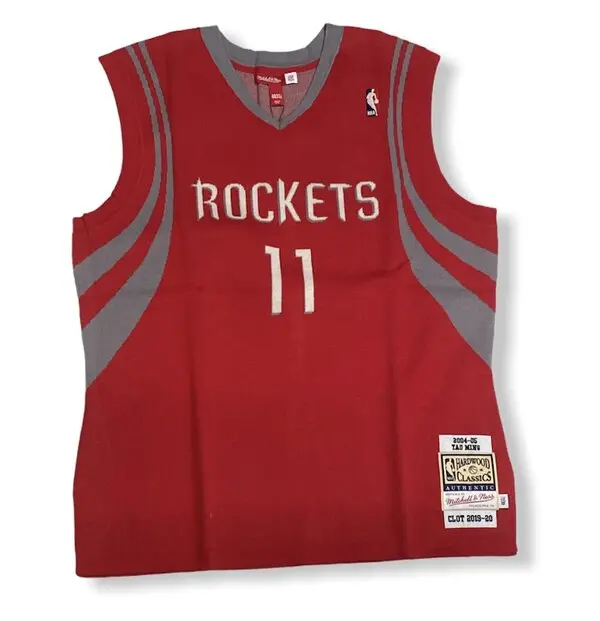 CLOT X Mitchell & Ness Rockets Yao Ming #11 Knitted Jersey