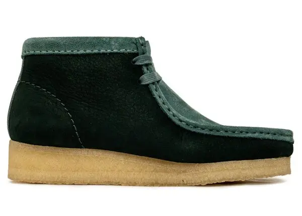Clarks Originals Wallabee Boot - Teal Combi/green