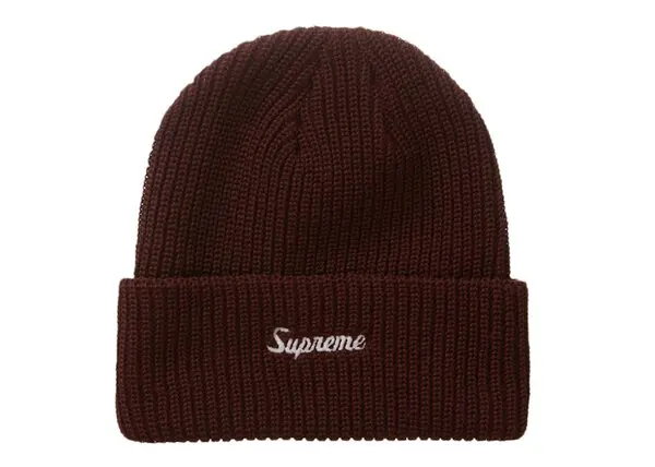 Supreme Loose Gauge Beanie - Brown